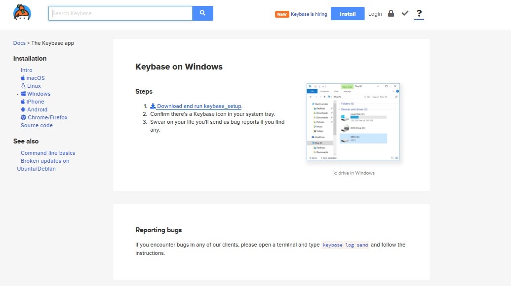 Інструкція з встановлення ПЗ "keybase" - Public - Prozorro Confluence